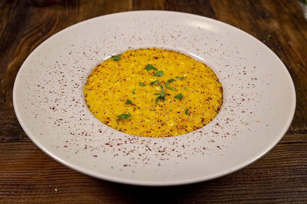 Saffron risotto with wagyu minced meat – Carne Genuina
